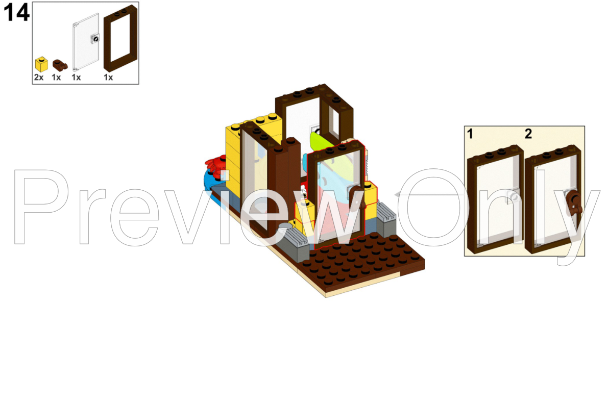 LEGO MOC Surf House by BrickAtive | Rebrickable - Build with LEGO
