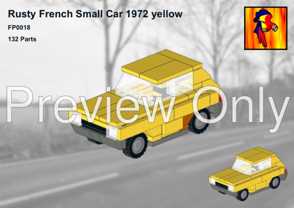LEGO MOC Rusty French Small Car 1972 - Renault 5 by flamingparrot ...