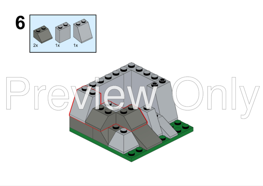 LEGO MOC Mountain Path Gate by Karst86 | Rebrickable - Build with LEGO