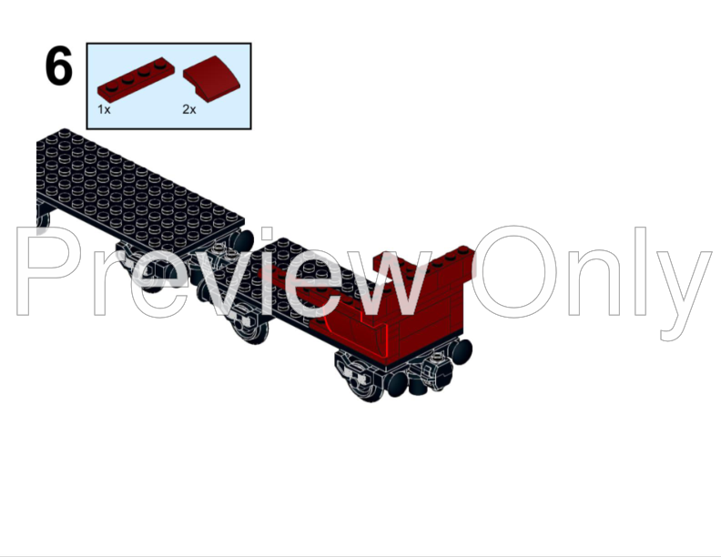 LEGO MOC Red Branchline Coaches TVS by BlackBonnieSFM | Rebrickable ...
