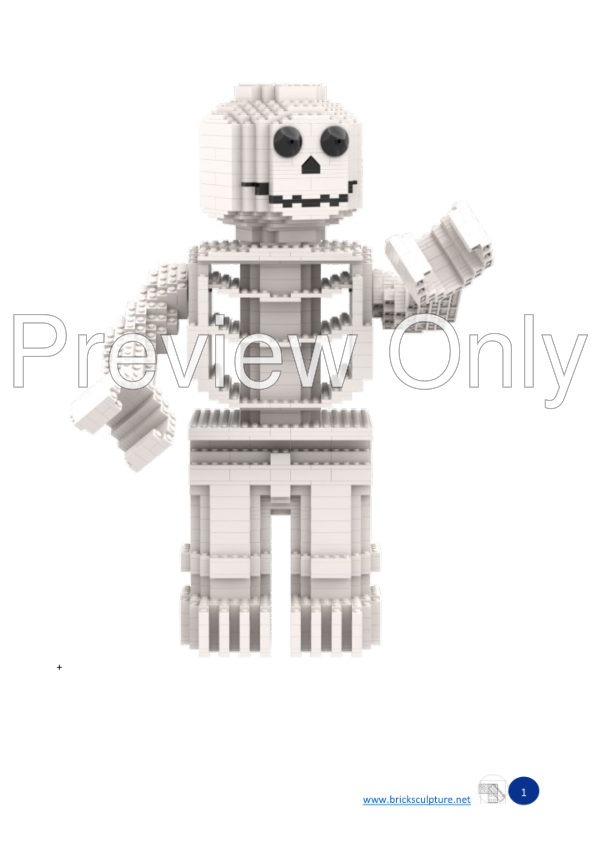 LEGO MOC Maxi Figure White Skeletron by Bricksculpture.net ...