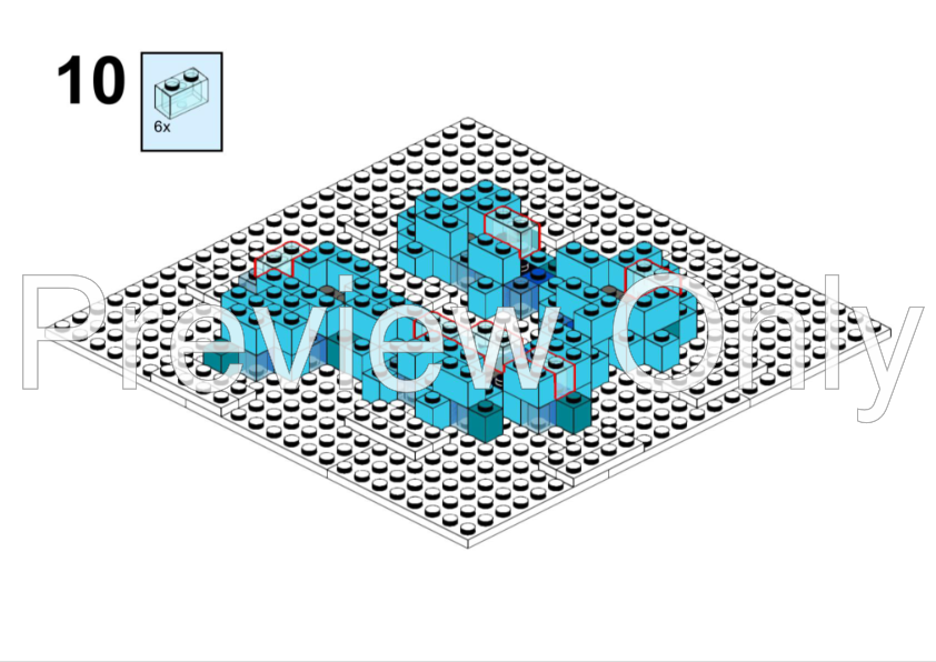 LEGO MOC Ice spike base by Dragonfire1 | Rebrickable - Build with LEGO