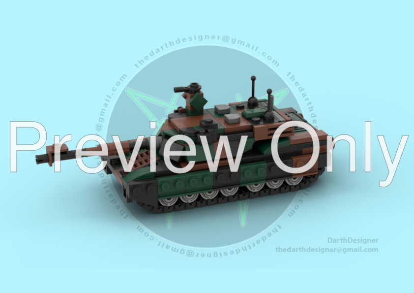 LEGO MOC Mini M1A2 ABRAMS Tank | MBT - 1/70 Scale by DarthDesigner ...