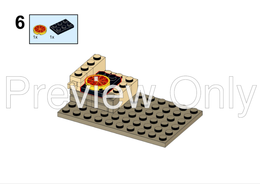LEGO MOC Pizza Stand by gabizon | Rebrickable - Build with LEGO