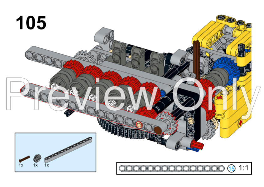 LEGO MOC Cat m 317 f excavator in 1:16 scale technic style by lones ...