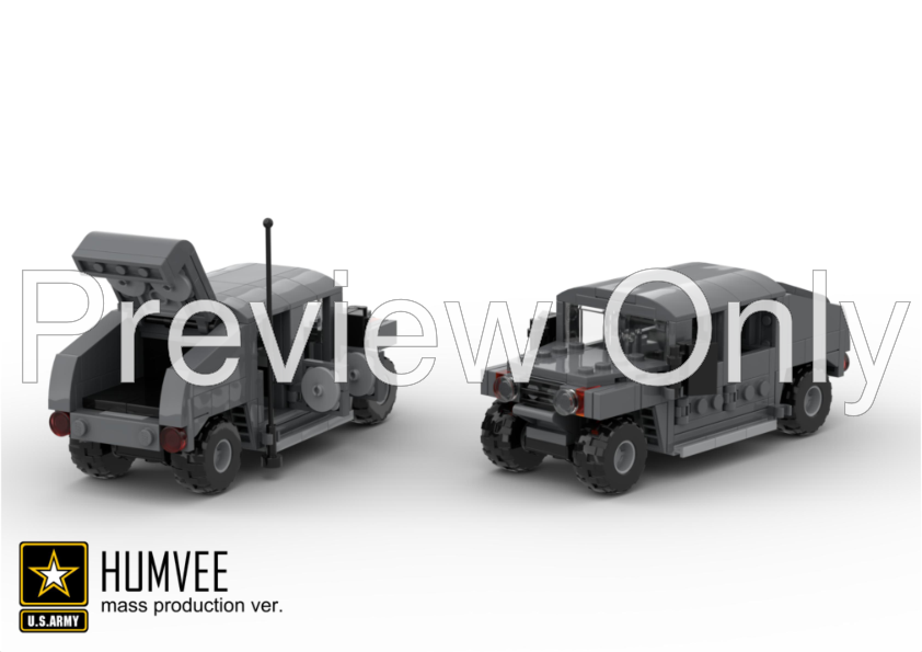 LEGO MOC humvee U.S army by balmiteblock | Rebrickable - Build with LEGO