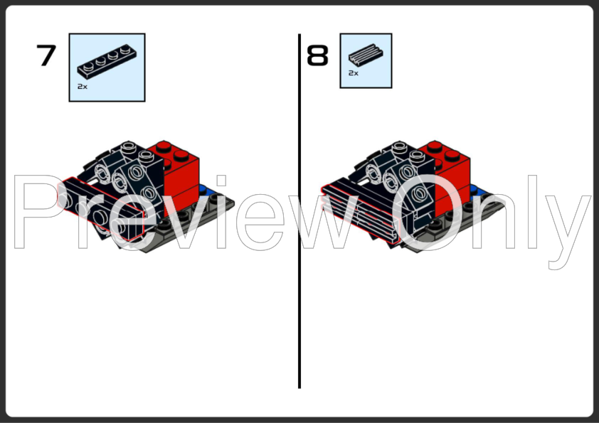 LEGO MOC Prototype B-Wing Microfighter by Liio | Rebrickable - Build ...