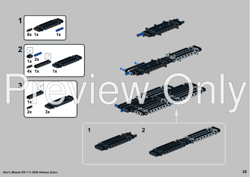 LEGO MOC Han's Mazda RX-7 VeilSide Fortune (1:8) by Artemy Zotov ...