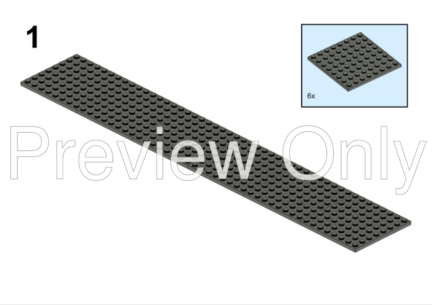 LEGO MOC Brick Builders Road System Sidewalk Straight by Brick-Builders ...