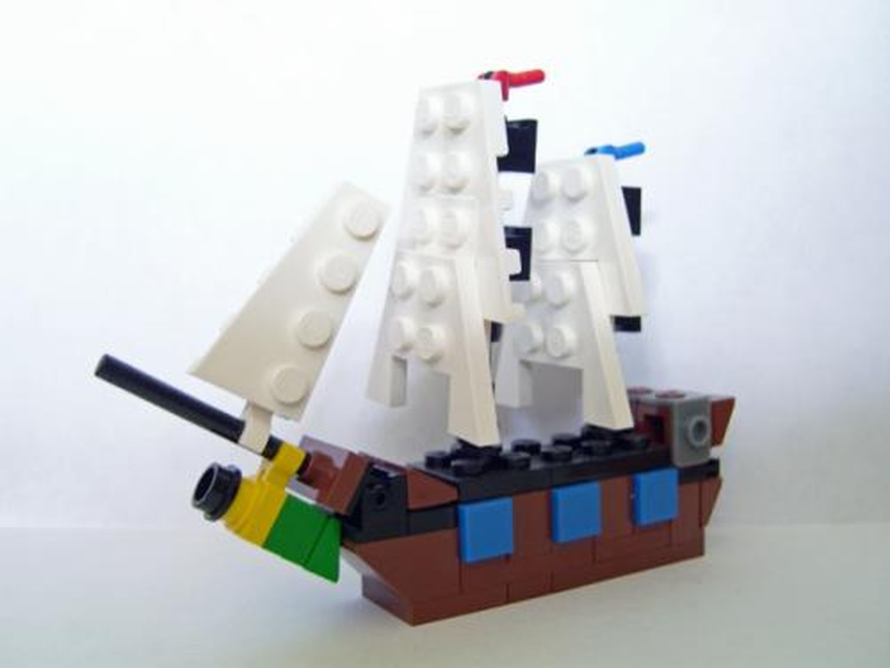 LEGO MOC Micro Sailship by workfromtheheart | Rebrickable - Build with LEGO