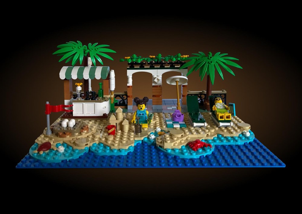 LEGO MOC Boutique Beach Modular by BrickType | Rebrickable - Build with ...
