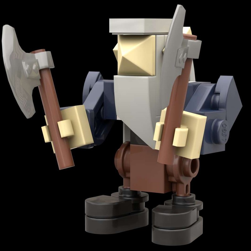 LEGO MOC Medieval Dwarf with two axes by dariusdrum | Rebrickable ...