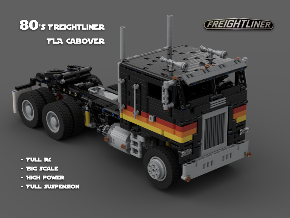 LEGO MOC Freightliner FLA Cabover by Mani91 | Rebrickable - Build with LEGO