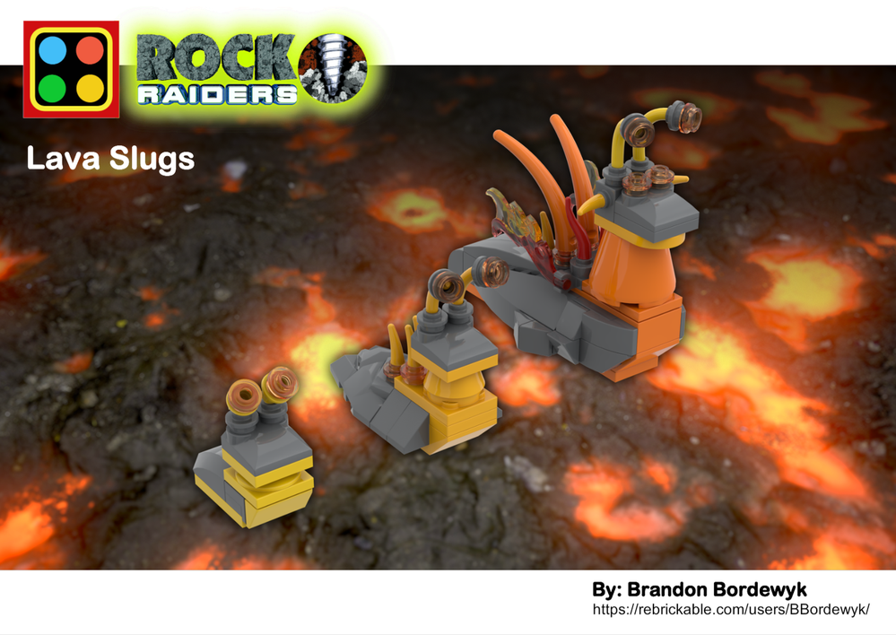 LEGO MOC Lava Slugs by BBordewyk | Rebrickable - Build with LEGO