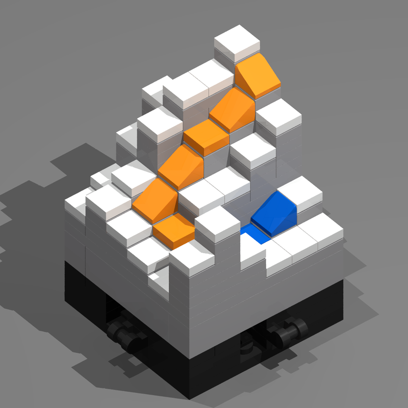 LEGO MOC micro biomes: frozen Mountains by gamesandmovierecreation ...