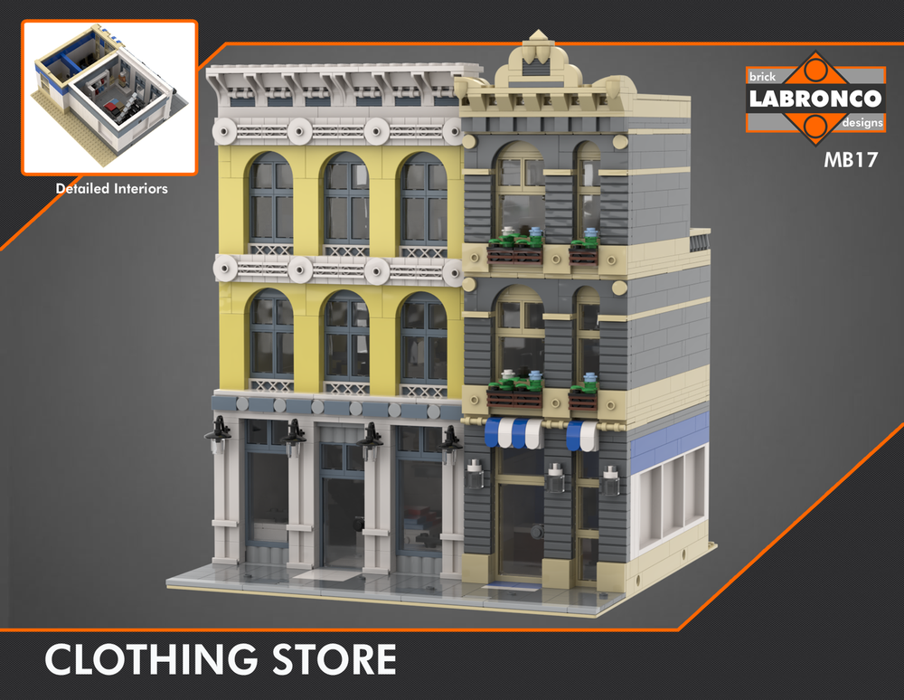 LEGO MOC MB17 - Clothing Store by Labronco Brick Designs | Rebrickable ...