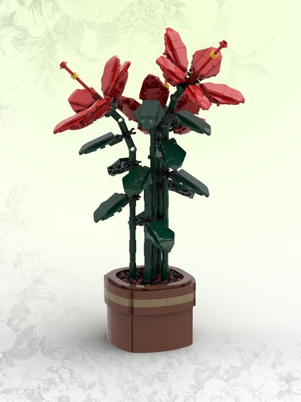 LEGO MOC Hibiscus (BT010) by DoctorOctoroc | Rebrickable - Build with LEGO