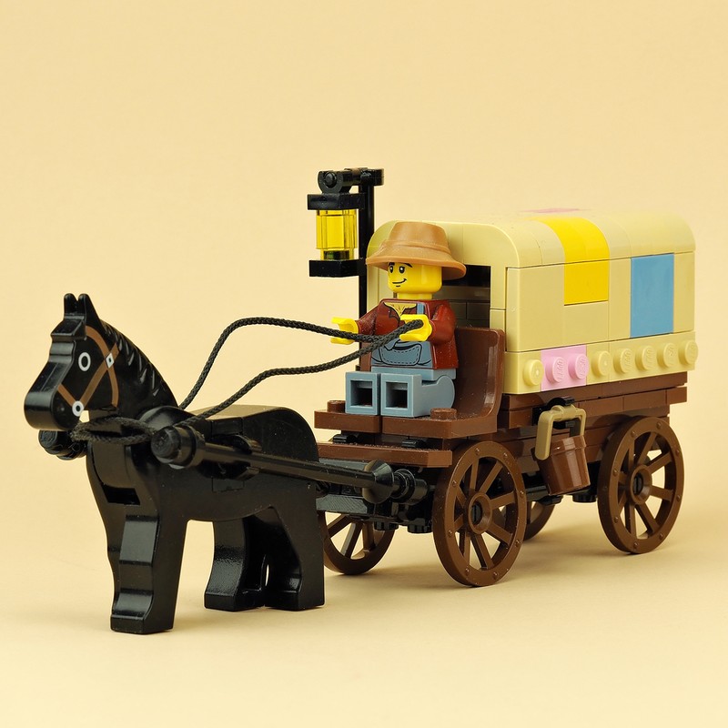 LEGO MOC Medieval merchant wagon by De_Marco | Rebrickable - Build with ...