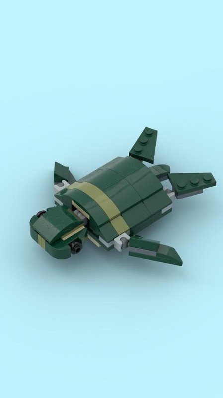 LEGO MOC Baby Sea Turtle by enkoppkaffetiltakk | Rebrickable - Build ...