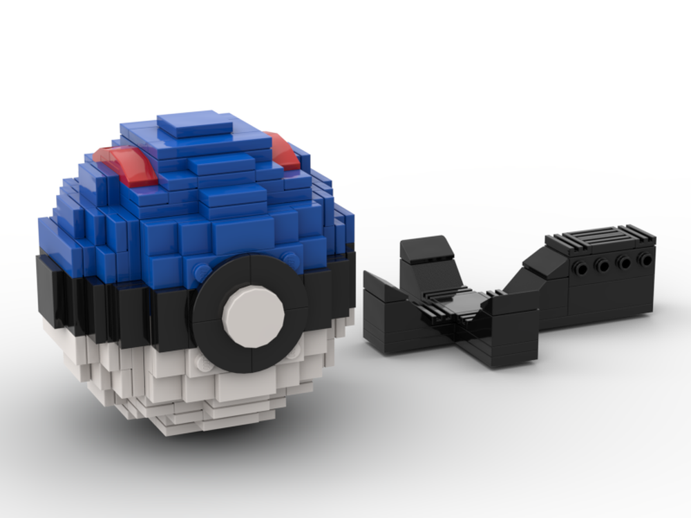 Colored Lego Pokeballs
