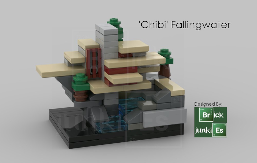 Frank Lloyd Wright Lego Falling Water