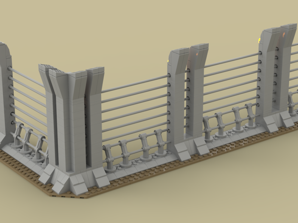 LEGO MOC Jurassic Park - fence for T-Rex by NicoW | Rebrickable - Build ...