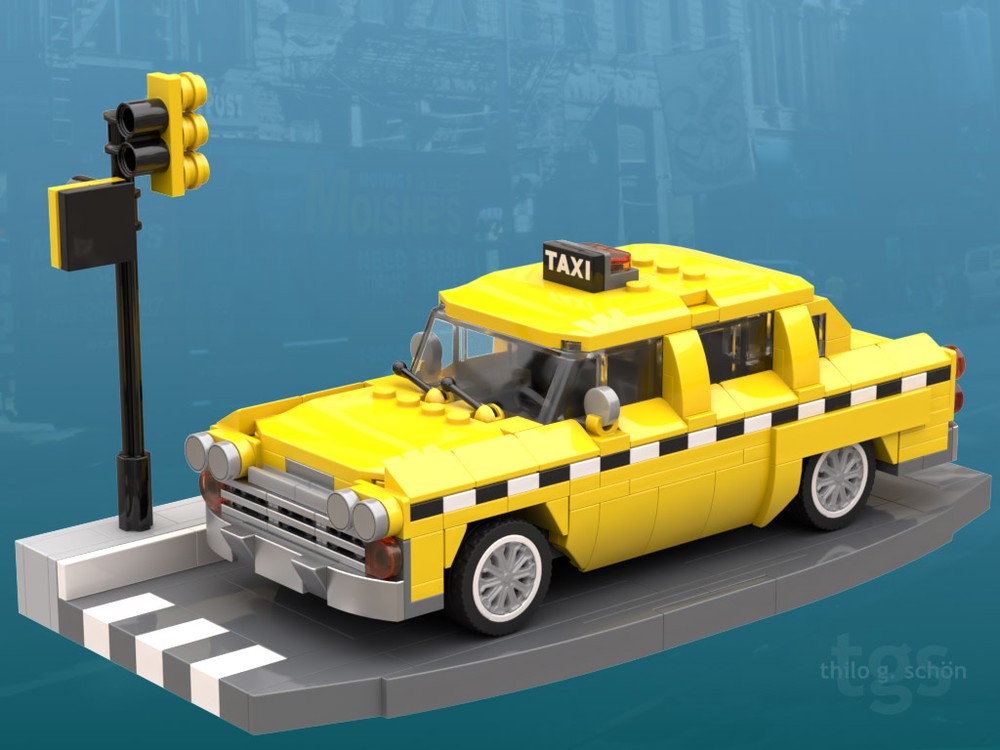 LEGO MOC Checker Cab by T.Brick | Rebrickable - Build with LEGO