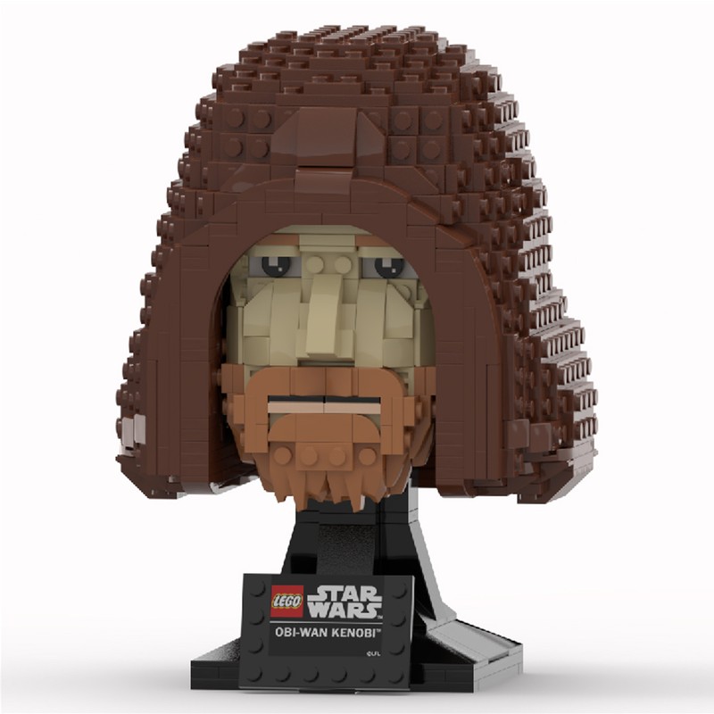 LEGO MOC ObiWan Kenobi Head - Helmet Collection Style by Albo.Lego ...