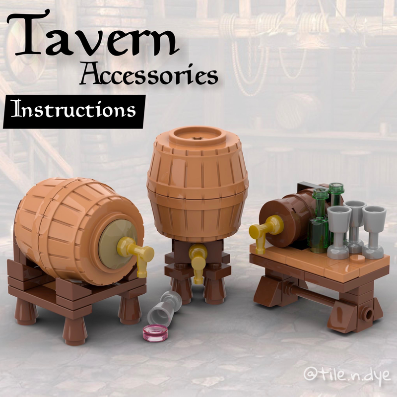 LEGO MOC MEDIEVAL TAVERN TONEL - CASTLE by marinbrickdesign ...