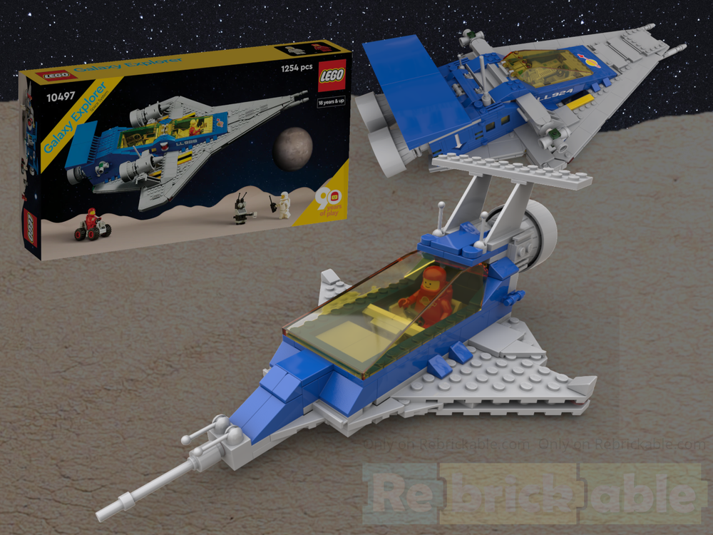 LEGO MOC Galaxy One Man Spaceship (alternative, with Galaxy Cruiser ...