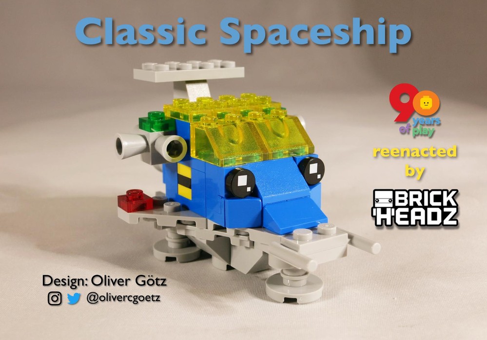 LEGO MOC Classic Spaceship BrickHeadz by olivercgoetz | Rebrickable ...