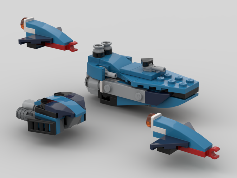LEGO MOC 31114 Blue Fleet by insaneadj | Rebrickable - Build with LEGO