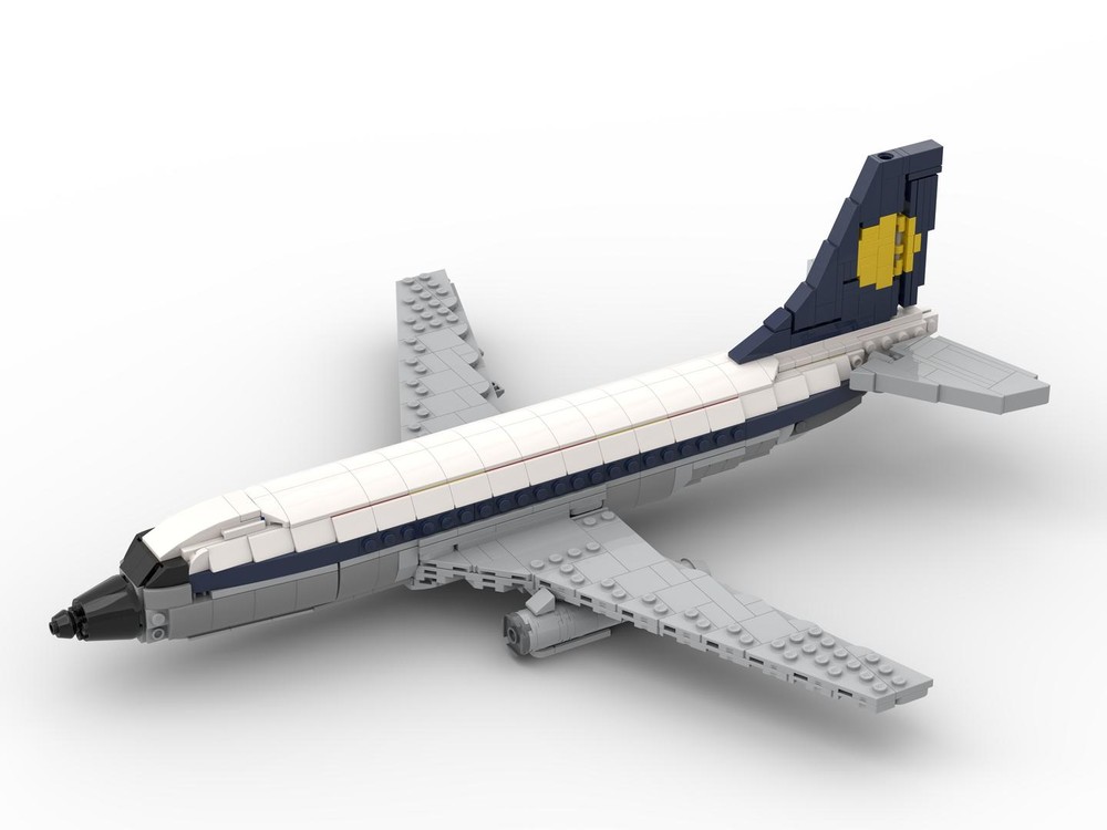 LEGO MOC Boeing 737 - Lufthansa (Building instructions only) by bru_bri ...