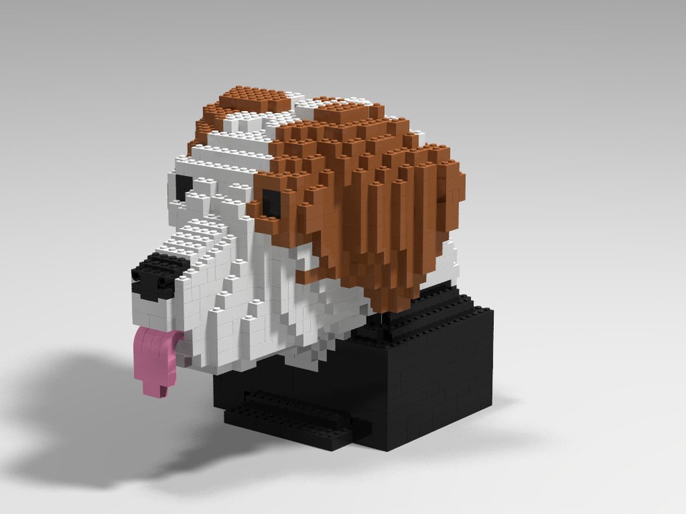 LEGO MOC Dog Pointer Mix head sculpture by PetProject | Rebrickable ...