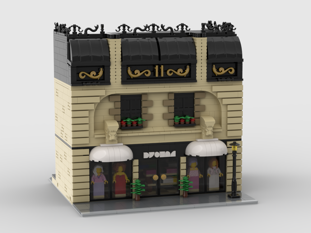 LEGO MOC Modular Old Dress Shop by gabizon | Rebrickable - Build with LEGO