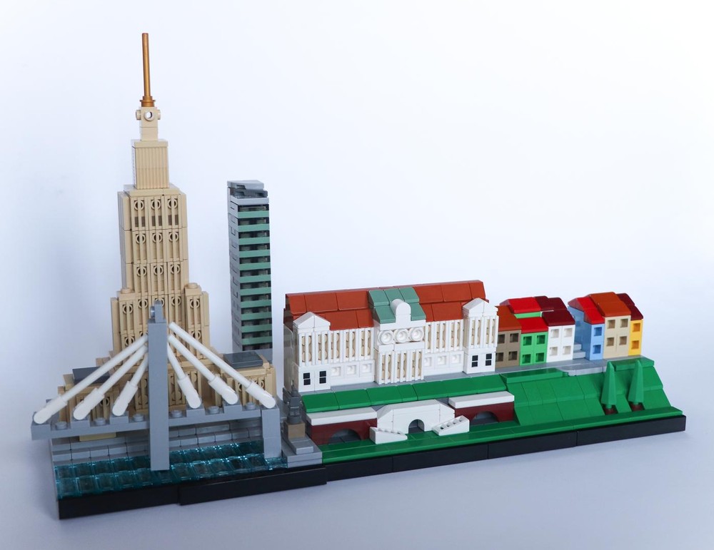 LEGO MOC Warsaw Skyline by Liwnik | Rebrickable - Build with LEGO
