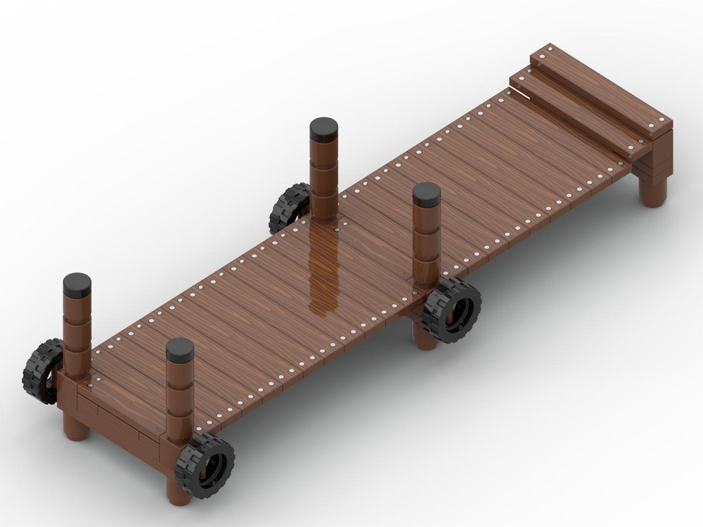 LEGO MOC Wooden boat dock by schindlerma | Rebrickable - Build with LEGO