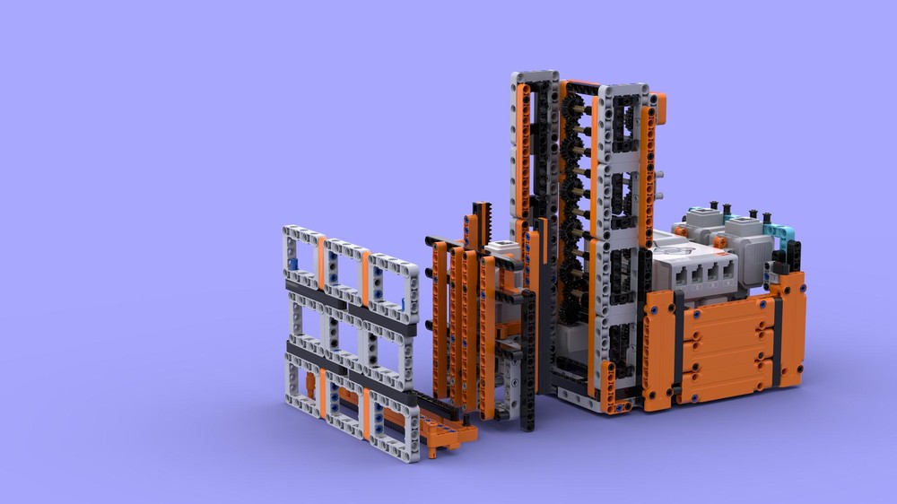 LEGO MOC Will 3.0 "Moving Wall" EV3 with 2D elevator For FIRST Lego ...