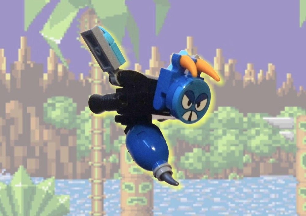 LEGO MOC Buzz Bomber (Sonic the Hedgehog) compatible and in scale with ...