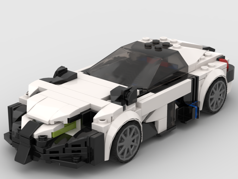 LEGO MOC White sportcar by TatyBE | Rebrickable - Build with LEGO