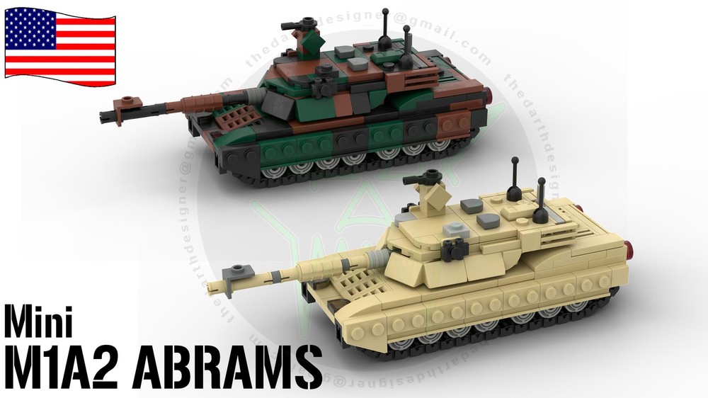 LEGO MOC Mini M1A2 ABRAMS Tank | MBT - 1/70 Scale by DarthDesigner ...