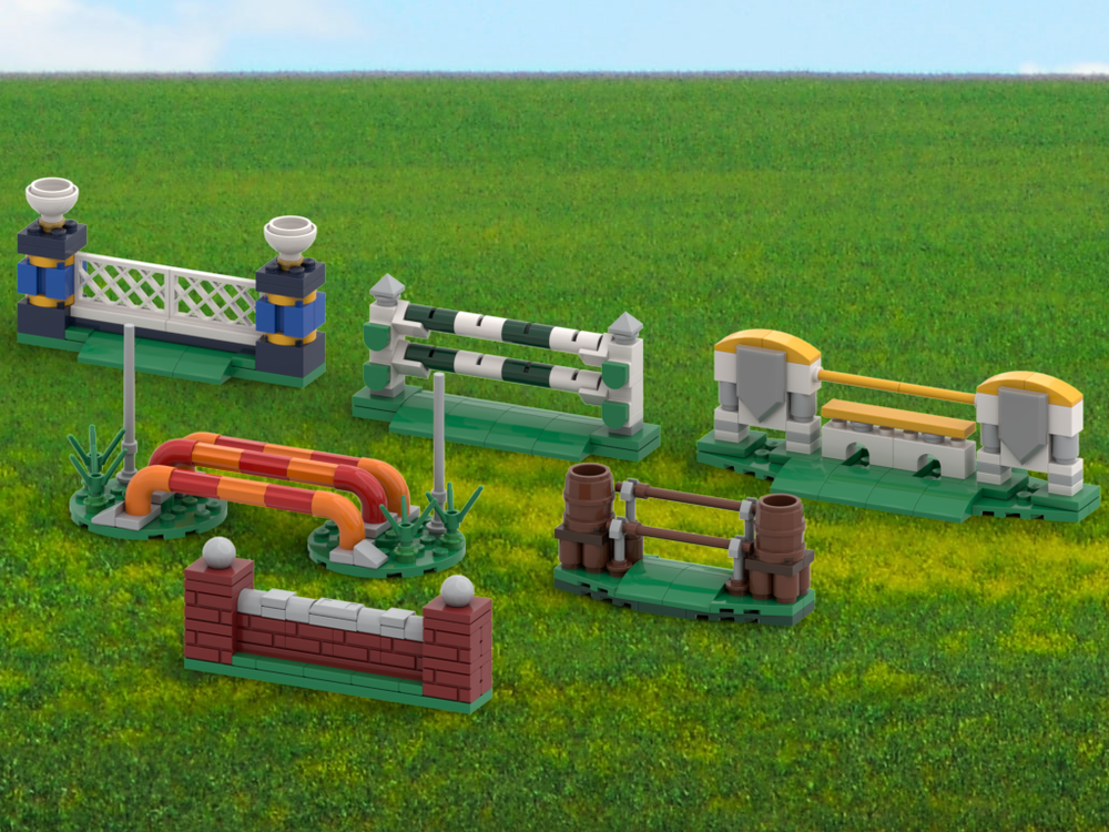 LEGO MOC Horse Jumping Obstacles by Huebre | Rebrickable - Build with LEGO