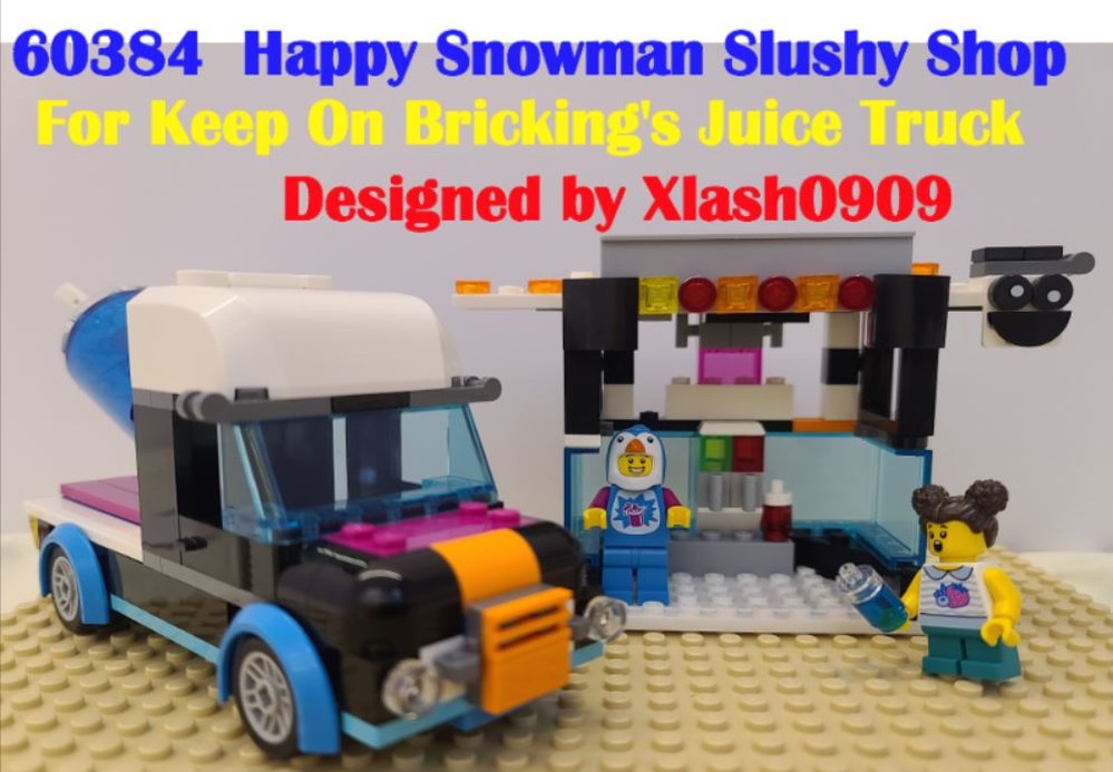 LEGO MOC 60384_HAPPY SNOWMAN SLUSHY SHOP_for JUICE TRUCK by xlash0909 ...