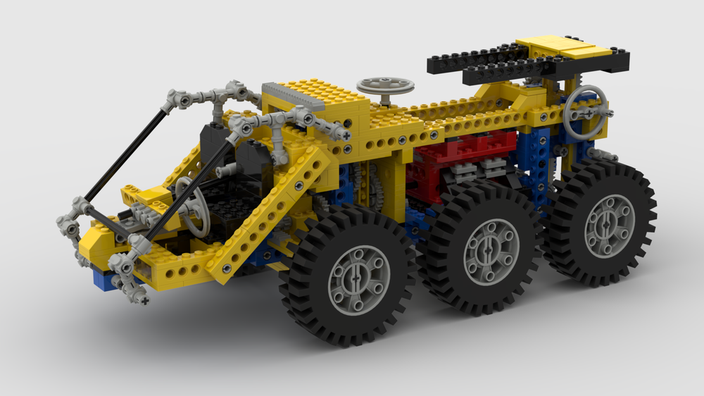 LEGO MOC 8889-1 Six-wheeler by RinivanDongen | Rebrickable - Build with ...