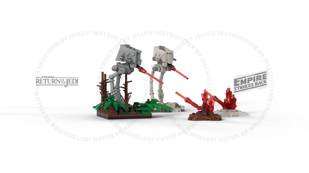 LEGO MOC Micro AT-ST for Micro Diorama : New Design version by jellco ...
