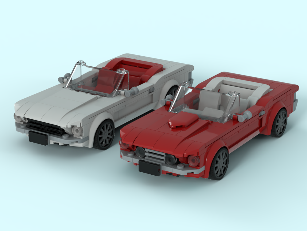 LEGO MOC 1967 Ford Mustang Convertible by Double_U_Bricks | Rebrickable ...