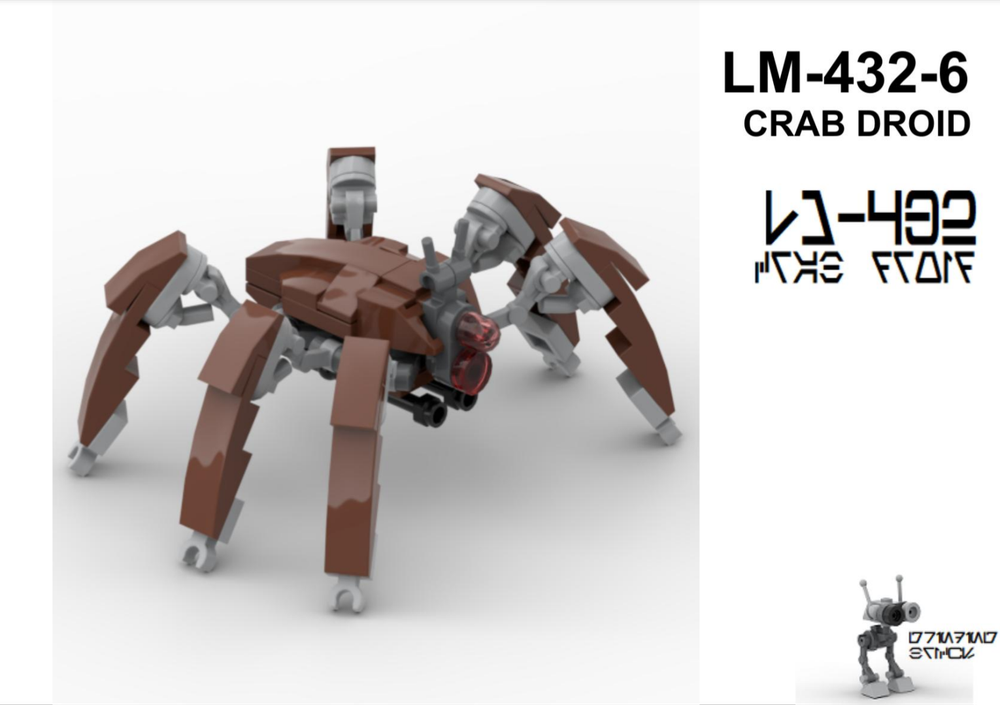 LEGO MOC LM-432-6 Crab Droid by GrindingBricks | Rebrickable - Build ...