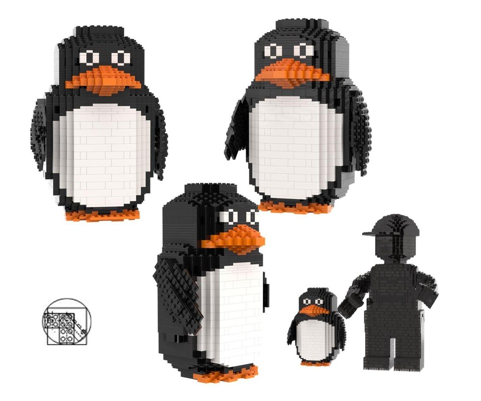 LEGO MOC Maxi Figure Penguin by Bricksculpture.net | Rebrickable ...