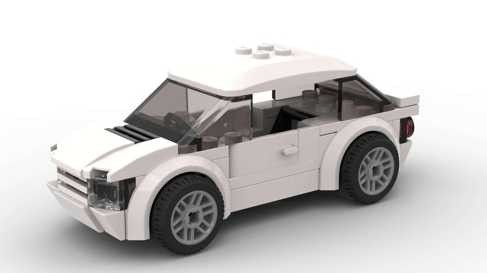 LEGO MOC White sedan by P6tu | Rebrickable - Build with LEGO