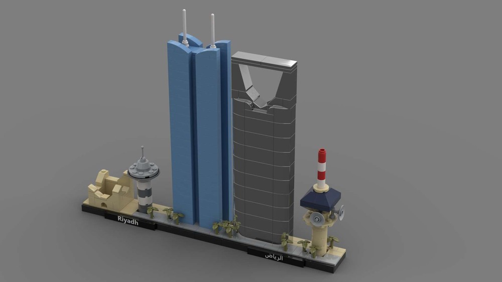 LEGO MOC Riyadh Skyline by DraicoDesigns | Rebrickable - Build with LEGO